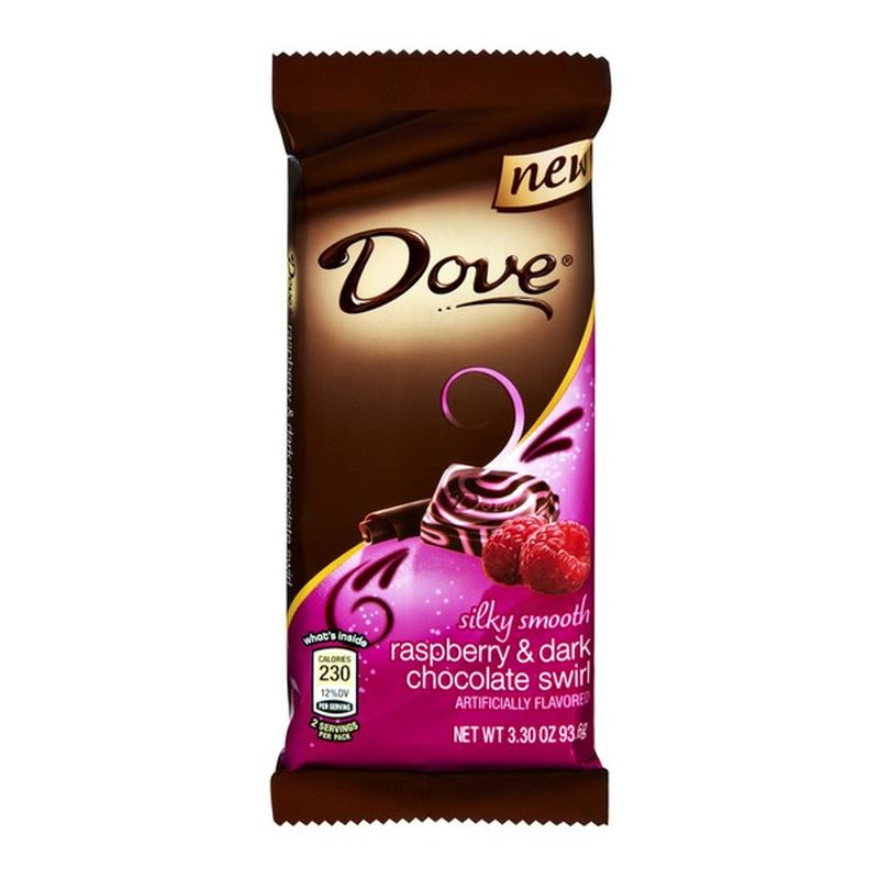 Dove Chocolate Dove Silky Smooth Raspberry & Dark Chocolate Swirl Bar ...