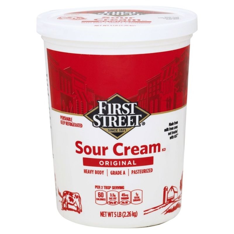 First Street Sour Cream, Original (5 lb) - Instacart