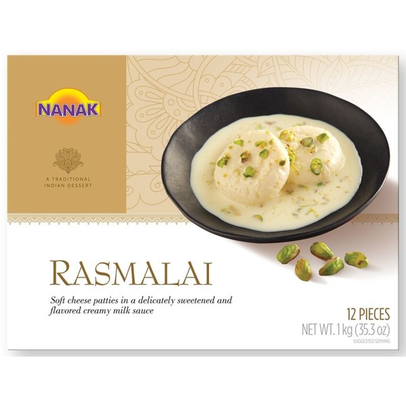 Nanak's Rasmalai Traditional Indian Dairy Dessert (1000 g) - Instacart