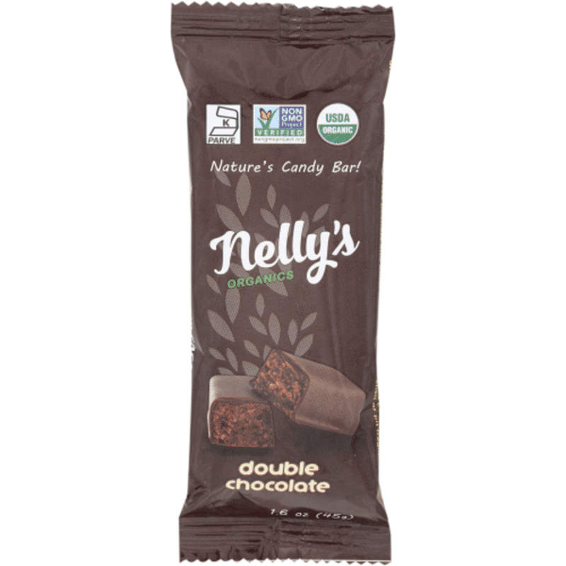 Nelly's Organics Double Chocolate Bar (1.6 oz) - Instacart