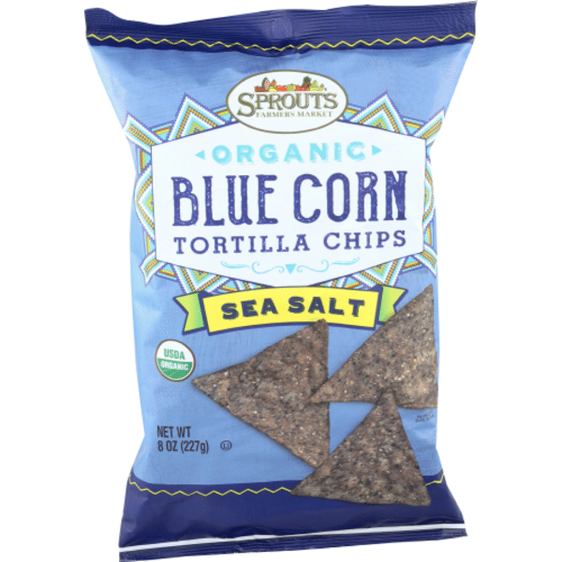 Sprouts Organic Sea Salt Blue Corn Chips (8 oz) - Instacart