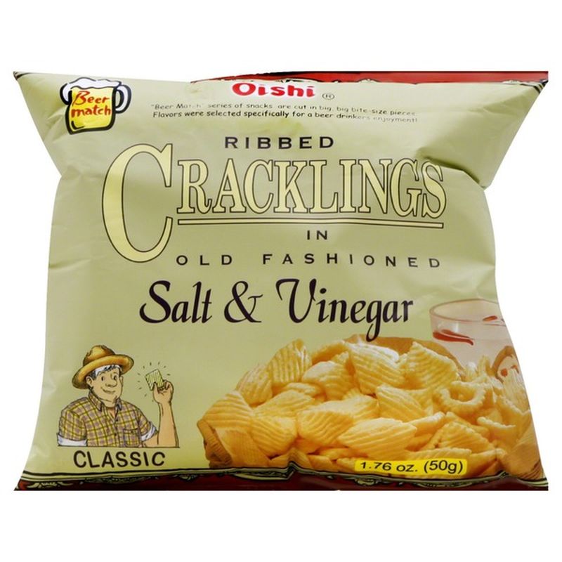 Oishi Cracklings, Salt & Vinegar (1.76 oz) - Instacart