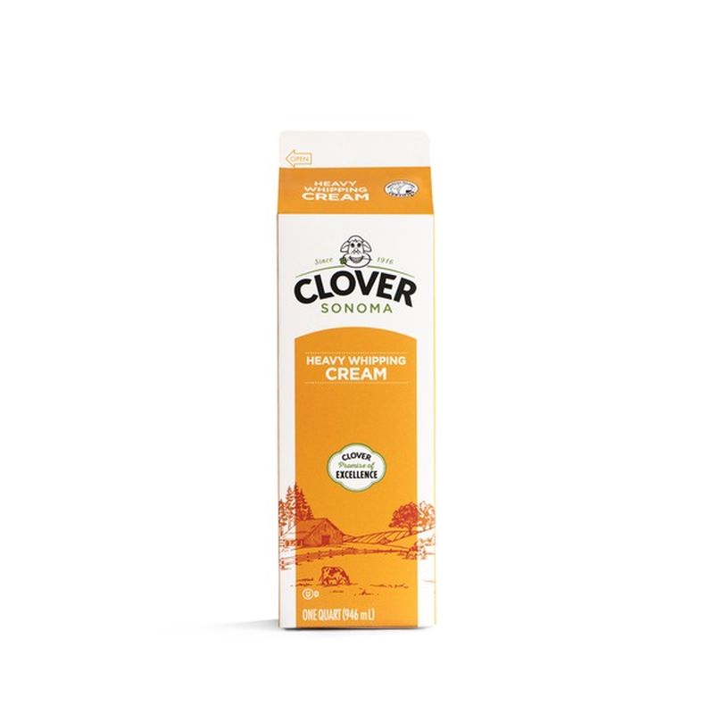 Clover Sonoma Conventional Heavy Whipping Cream Quart (32 oz) - Instacart