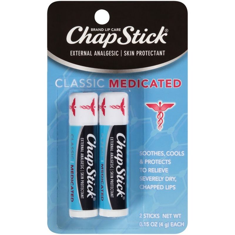 Chapstick Classic Medicated External Analgesic/Skin Protectant (0.15 oz ...