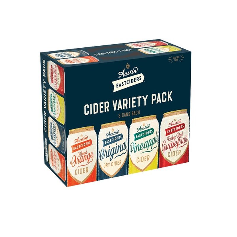Austin East Ciders Beer, Cider, Variety Pack (12 fl oz) - Instacart