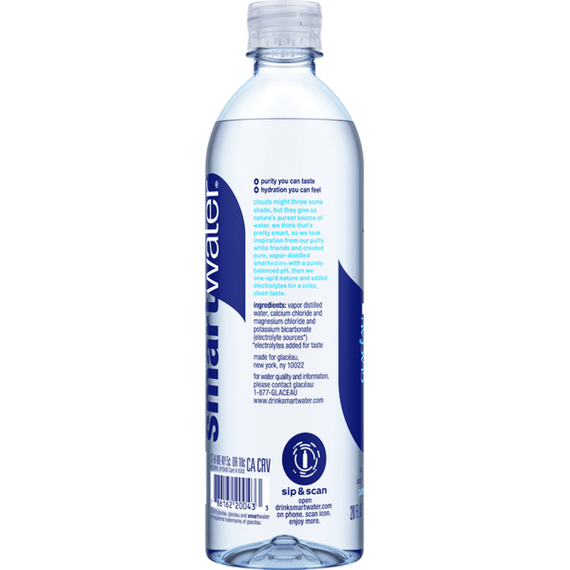 Smartwater Glacéau Water (20 fl oz) - Instacart