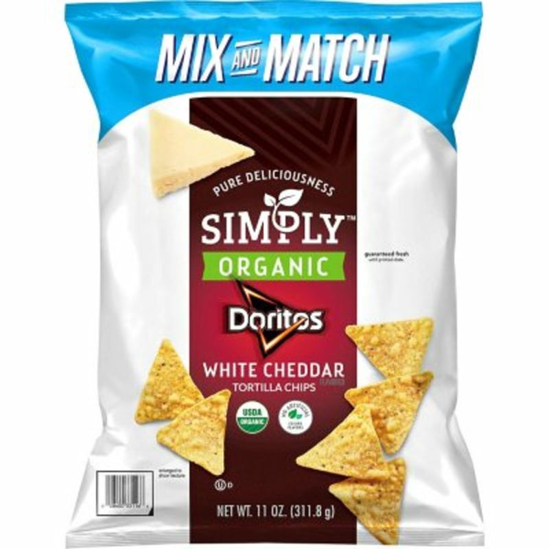 Doritos Simply Doritos White Cheddar Flavored Tortilla Chips (11 oz ...