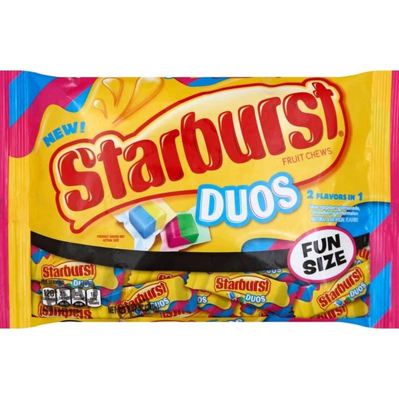 Starburst Duos Fun Size Chewy Halloween Candy (10.58 oz) - Instacart