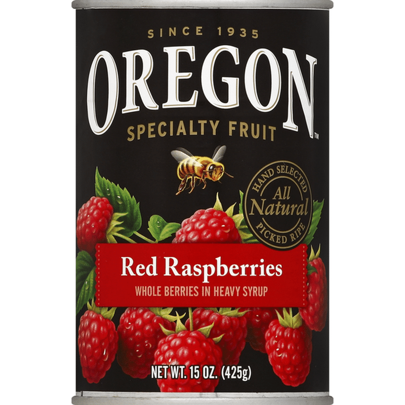 Oregon Red Raspberries, in Heavy Syrup (15 oz) - Instacart