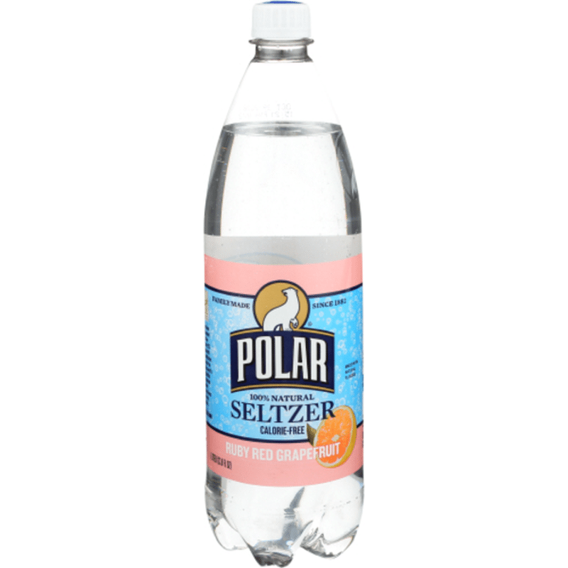 Polar Seltzer, 100% Natural, Ruby Red Grapefruit (1 L) - Instacart