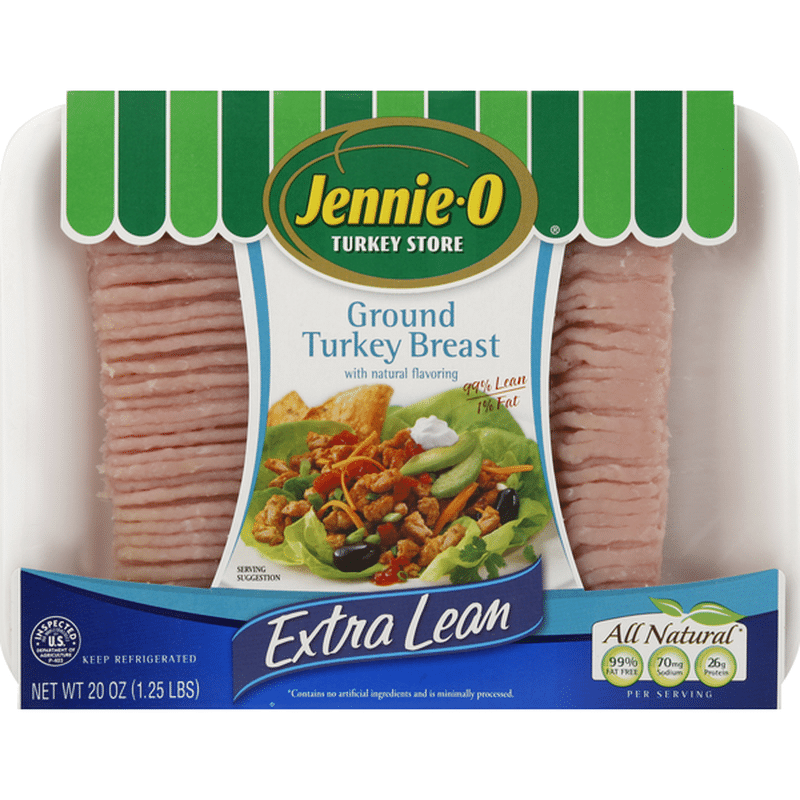 Jennie-O Ground Turkey, Breast, Extra Lean (20 oz) - Instacart