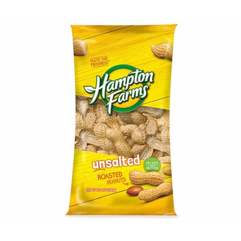 Hampton Farms Peanuts, Roasted, Unsalted (10 oz) - Instacart
