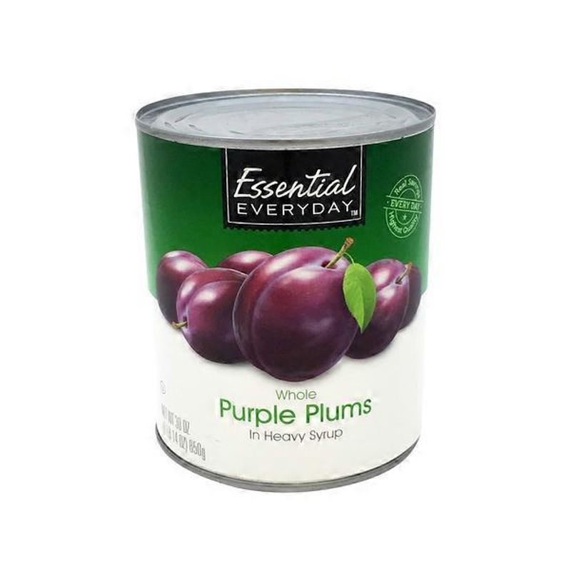 Essential Everyday Whole Purple Plums With Sugar (30 oz) - Instacart