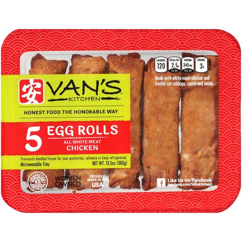 Van's All White Meat Chicken Egg Rolls (13.5 oz) Delivery or Pickup ...