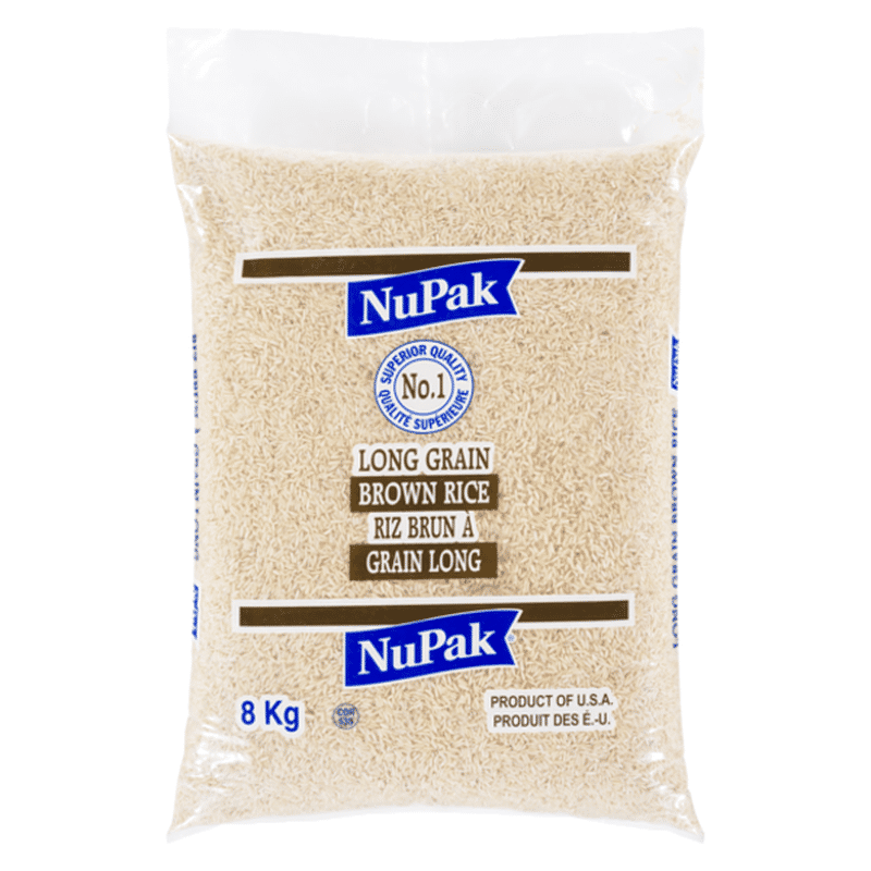 NuPak Long Grain Brown Rice (8000 g) - Instacart