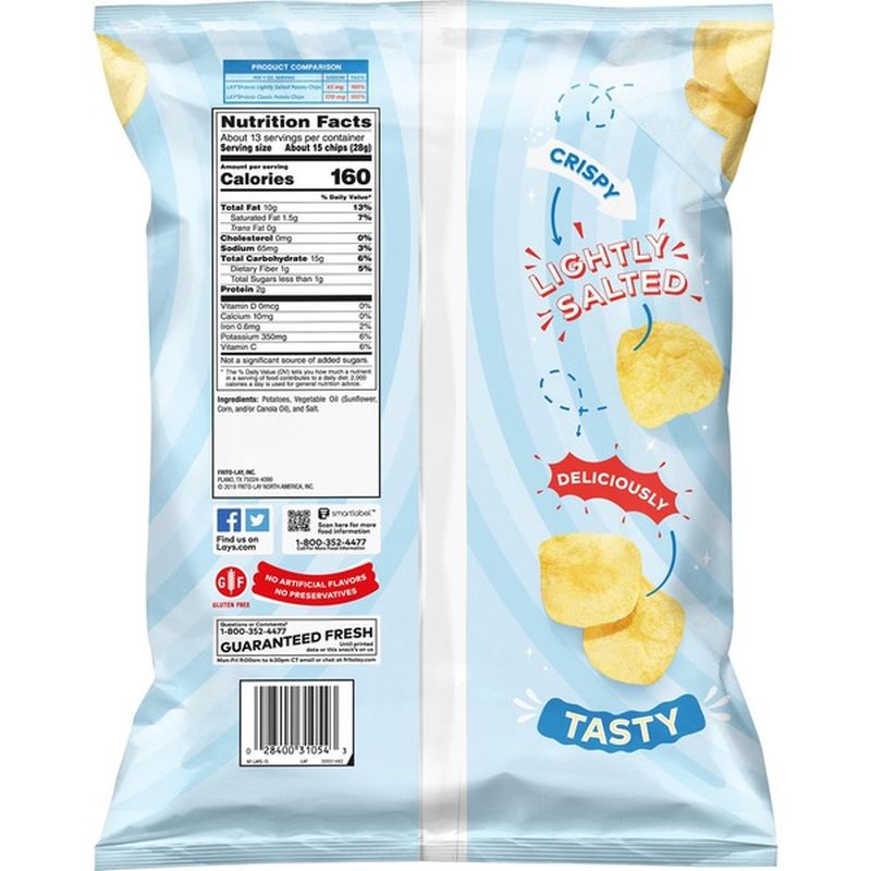 Lay's Lightly Salted Potato Chips (12.5 oz) - Instacart