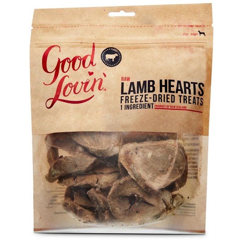 Good Lovin' Raw Lamb Hearts Freeze Dried Dog Treats (4 oz) - Instacart