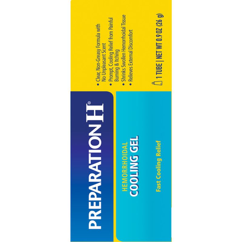 Preparation H Hemorrhoid Cooling Gel Tube, Hemorrhoid Cooling Gel Tube ...