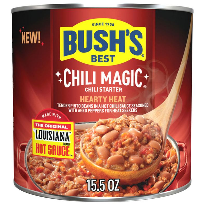 Bush's Best Bush’s Hearty Heat Chili Magic Chili Starter (15.5 oz ...