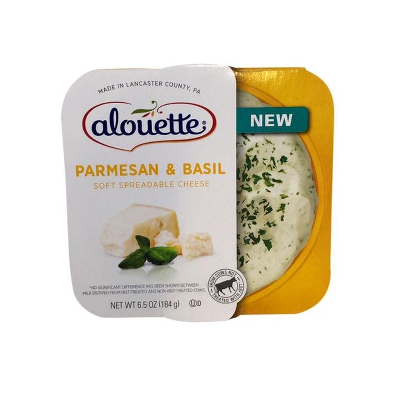 Alouette Parmesan & Basil Soft Spreadable Cheese (6.5 oz) - Instacart