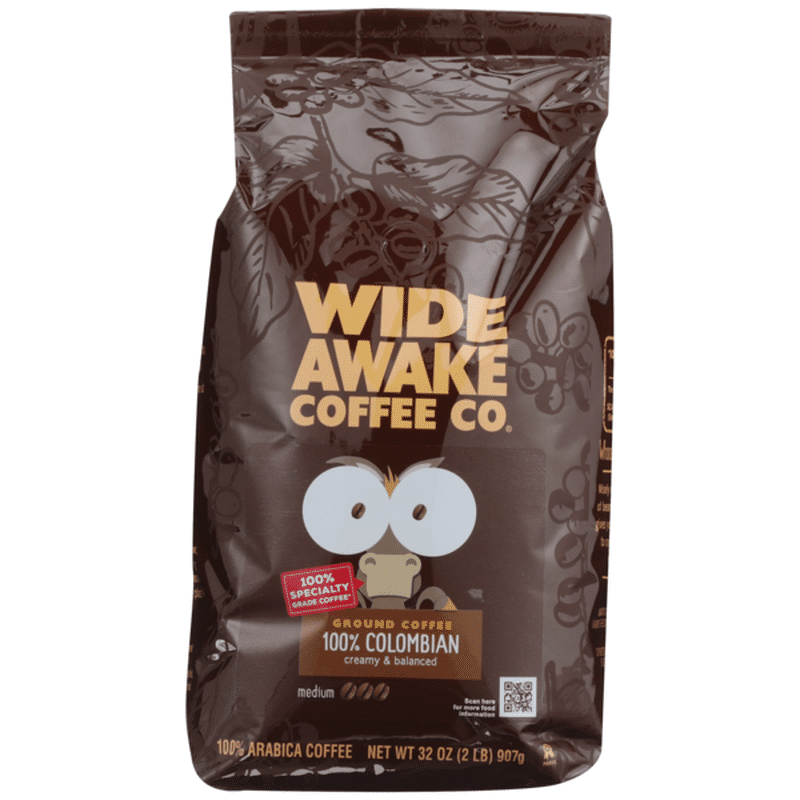 Wide Awake Mild 100% Colombian Ground Coffee (32 oz) - Instacart
