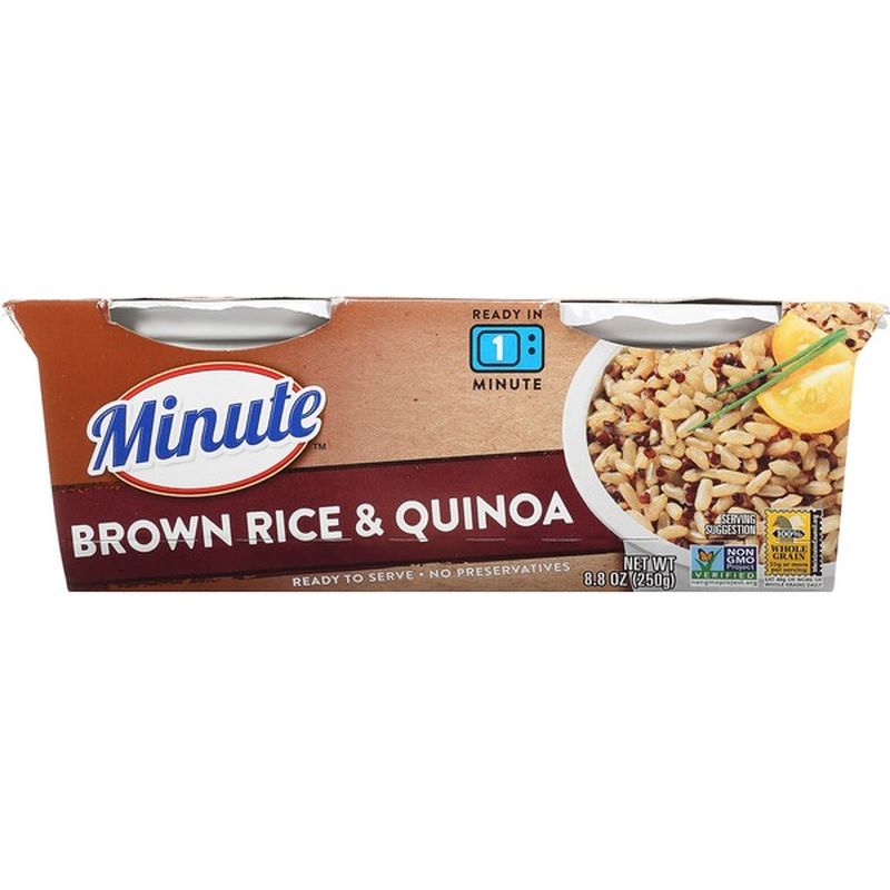 Minute Rice Ready To Serve Brown Rice & Quinoa (4.4 oz) - Instacart