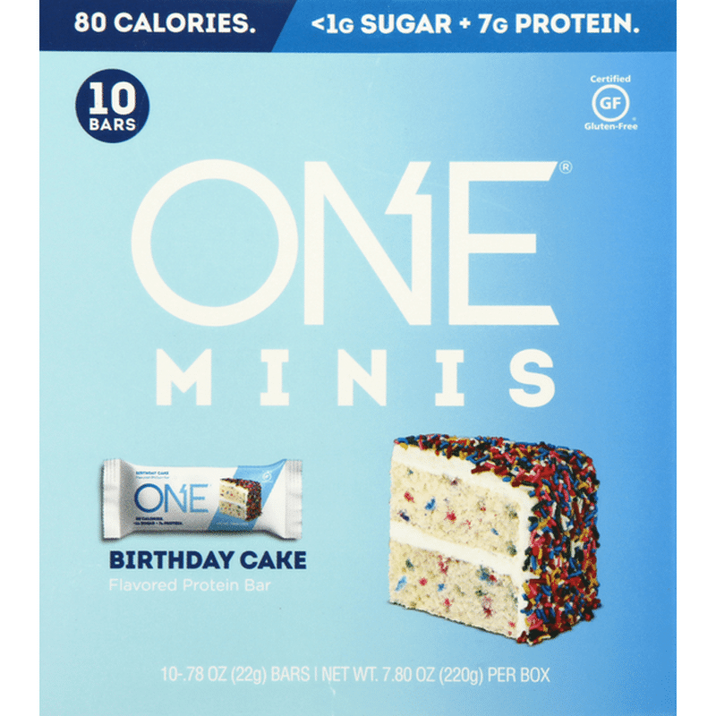One Protein Bar, Birthday Cake Flavored, Minis (10 each) - Instacart