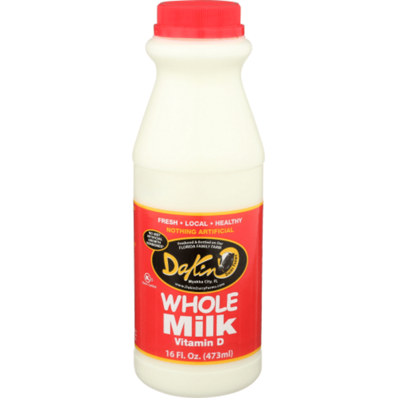 Dakin Dairy Whole Milk (16 fl oz) - Instacart