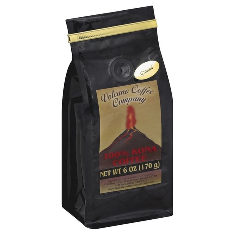 Volcano Coffee Company Coffee, 100% Kona, Ground (6 oz) - Instacart