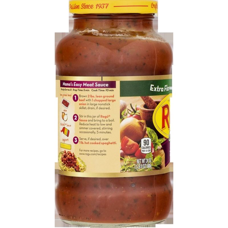 Ragu Sauce, Tomato, 7-Herb, Chunky (24 oz) - Instacart