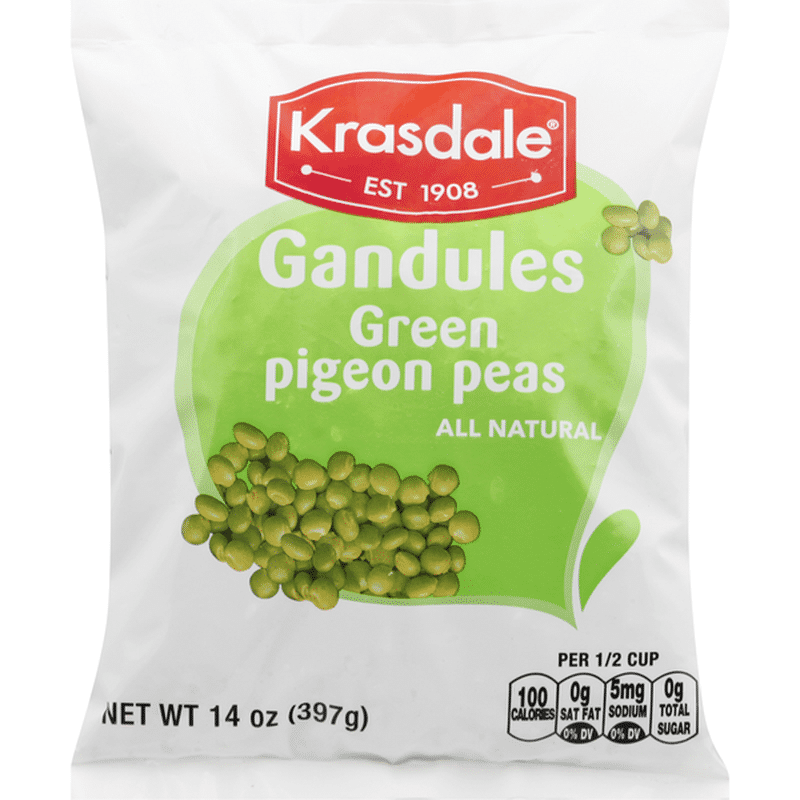 Krasdale Pigeon Peas, Green, Gandules (14 oz) - Instacart