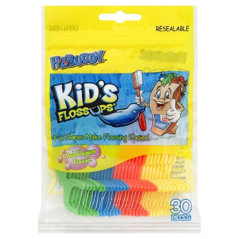 H-E-B Hebuddy Kid Bubblegum Flavor Floss Ups (30 ct) - Instacart