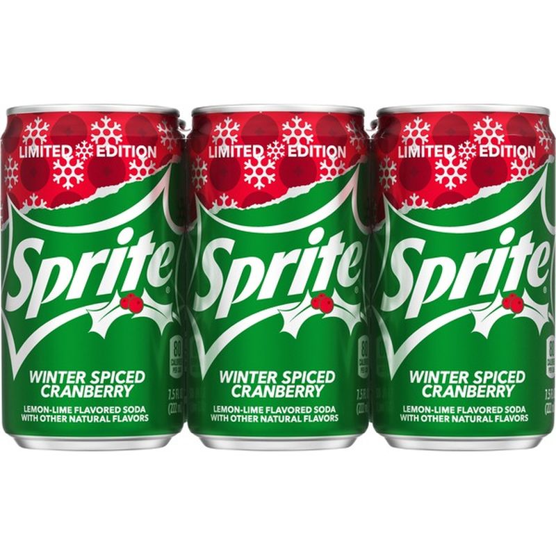 Sprite Winter Spiced Cranberry Cans 6 Oz Instacart Sprite Winter Spiced Cranberry Cans 6 Oz Instacart