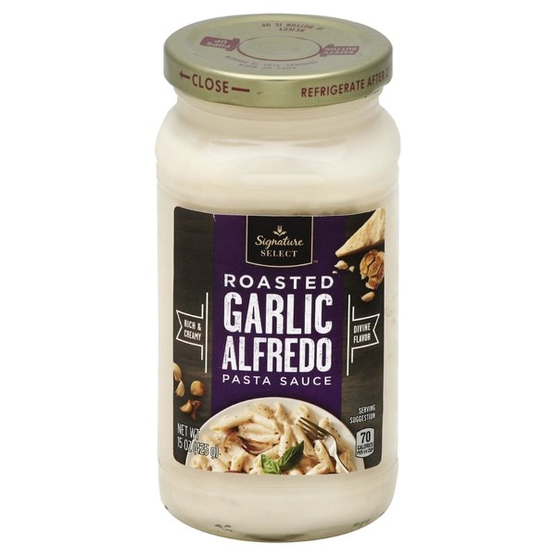 Signature Kitchens Roasted Garlic Alfredo Pasta Sauce 15 Oz Instacart