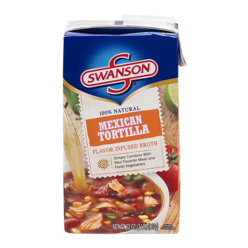 Swanson® Mexican Tortilla Flavor Infused Broth (32 oz) - Instacart