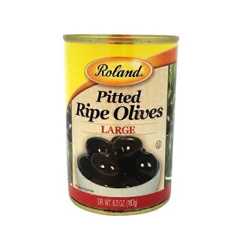 Roland Foods Large Black Pitted Ripe Olives (15 oz) - Instacart