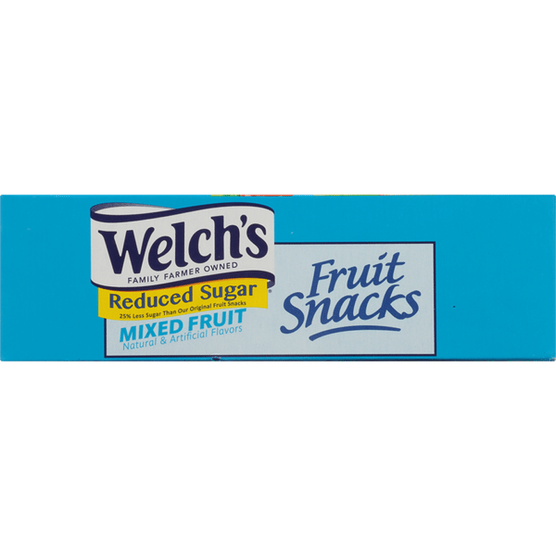 Welch's Fruit Snacks, Reduced Sugar, Mixed Fruit (8 each) - Instacart