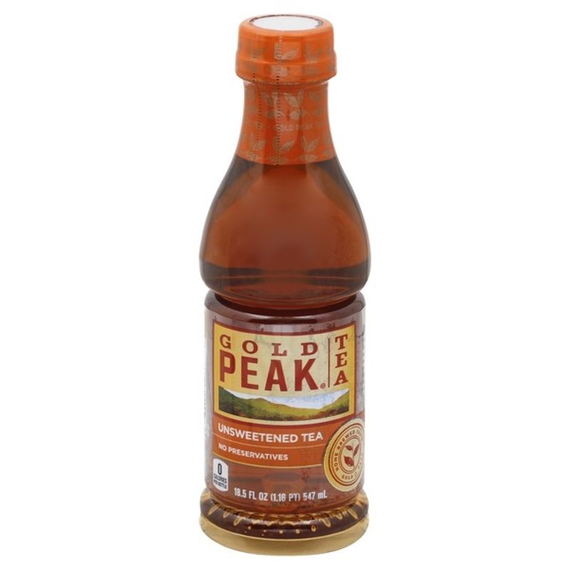 Gold Peak Unsweetened Black Iced Tea Drink (18.5 fl oz) - Instacart