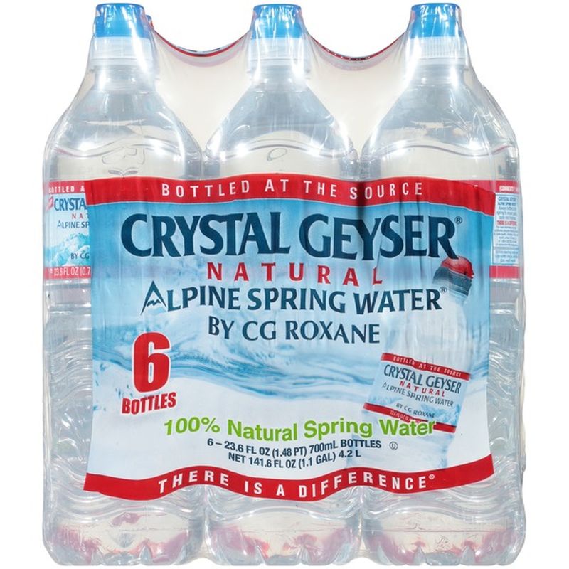 Crystal Geyser Alpine Spring Water Natural Alpine Spring Water (23.6 fl ...