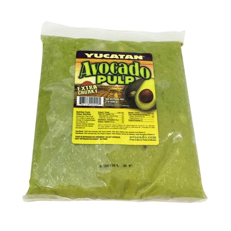 Yucatan Avocado Pulp Extra Chunky (2 lb) - Instacart