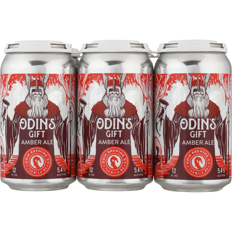 Odin Brewing Company Beer, Amber Ale, Odin's Gift (12 fl oz) - Instacart