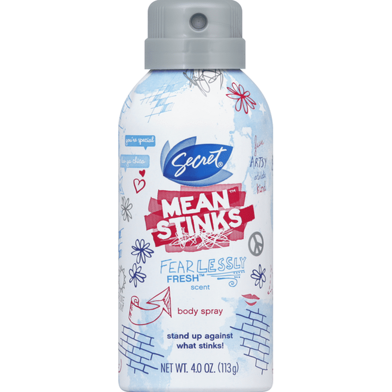 Secret Body Spray, Fearlessly Fresh Scent (4 oz) - Instacart