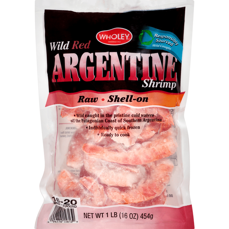 Wholey Shrimp Wild Red Argentine 1 Lb Instacart