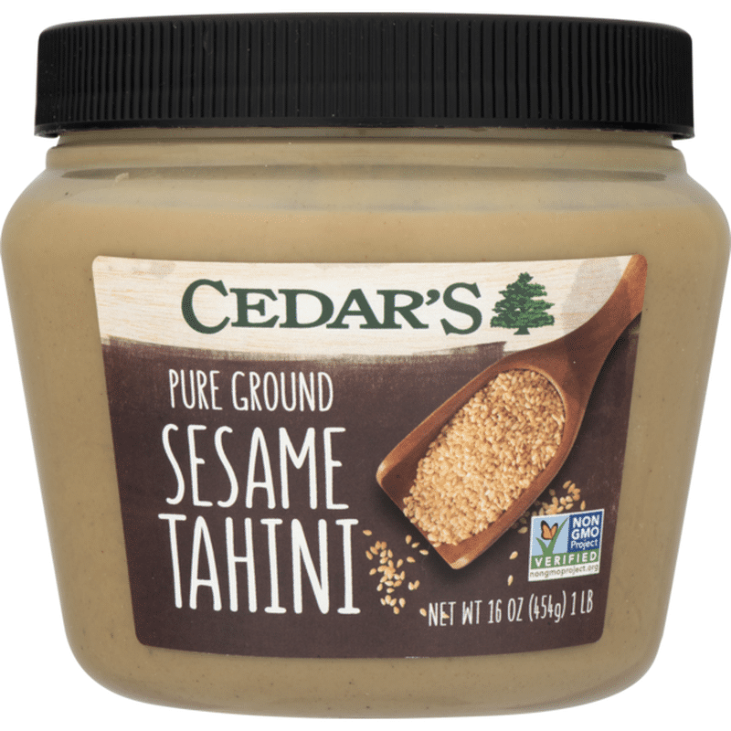 Cedar's Mediterranean Foods Pure Ground Sesame Tahini (16 oz) - Instacart