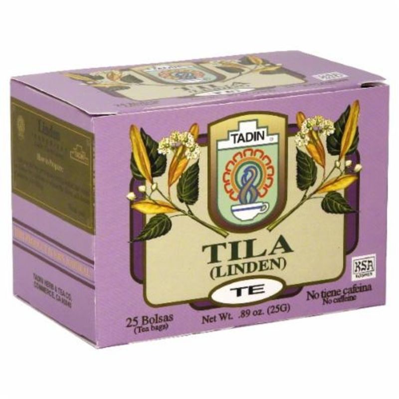 Tadin Herbal Tea, Linden, No Caffeine, Bags (25 each) - Instacart
