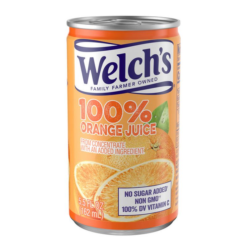 Welch's 100% Orange Juice (5.5 fl oz) - Instacart
