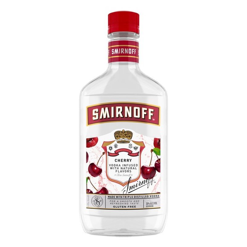 Smirnoff Cherry (Vodka Infused with Natural Flavors) (375 ml) - Instacart