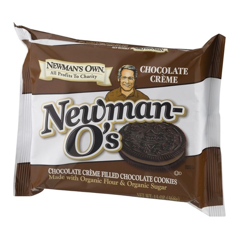 Newman's Own Cookies, Chocolate Creme, Newman-O's (13 oz) - Instacart