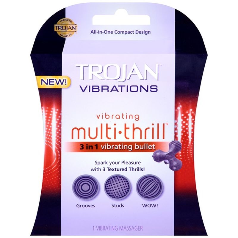 Trojan Vibrations Multi-Thrill 3 In 1 Vibrating Bullet Massager (1 1n ...