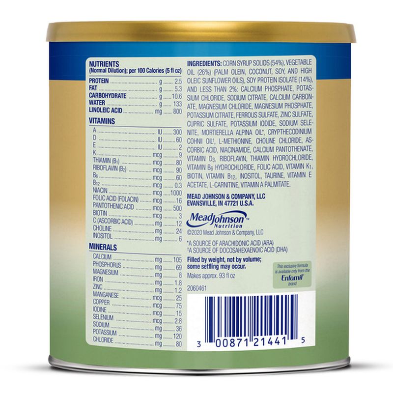 Enfamil® ProSobee Soy Infant Formula (12.9 oz) - Instacart